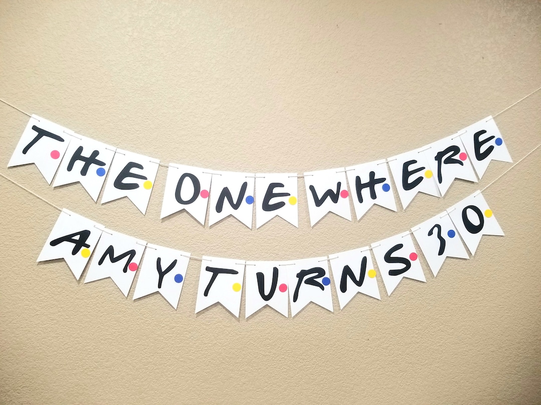Friends Theme Banner ,friends Theme Birthday Banner Decor, Photo Prop ...