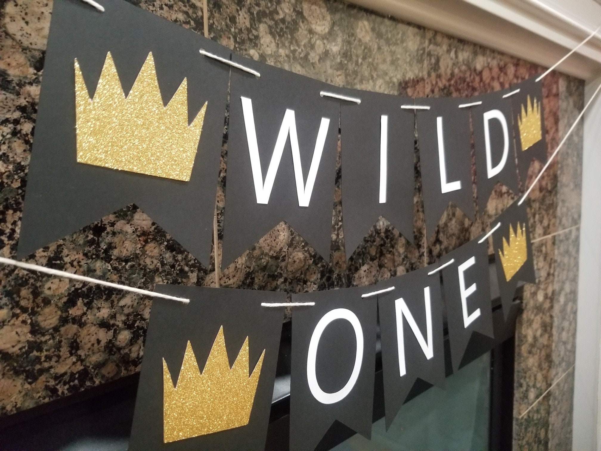 Wild One Banner Birthday Decor Photo Prop 1st - Etsy