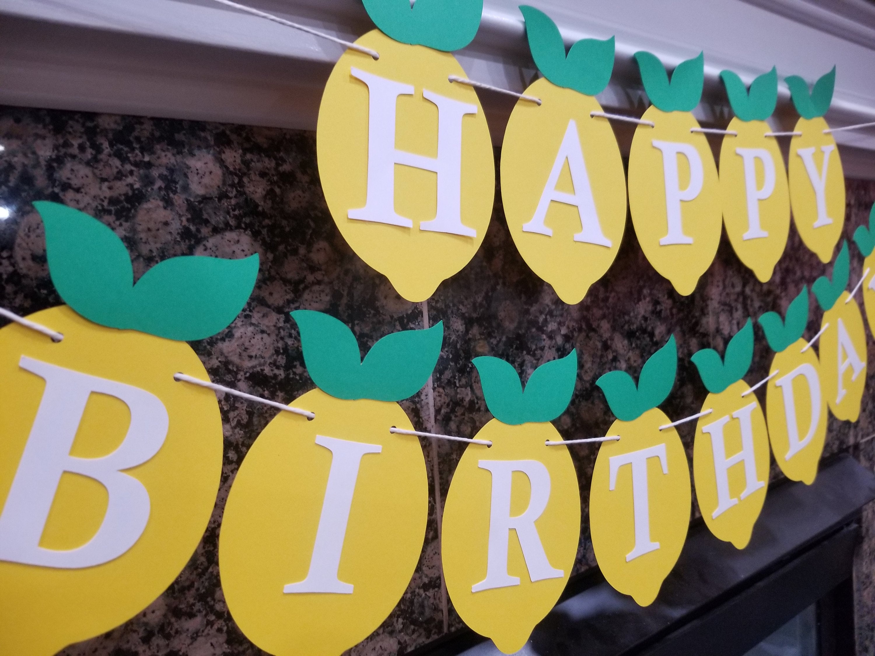 Lemon Birthday Banner Lemonade Theme Lemon Birthday Decor - Etsy