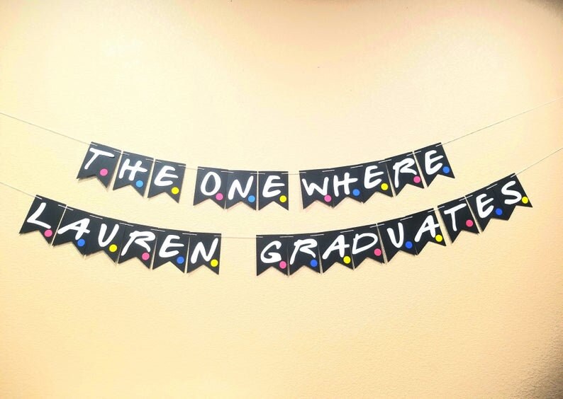 Friends Theme Banner Friends Graduation Banner the One Where - Etsy