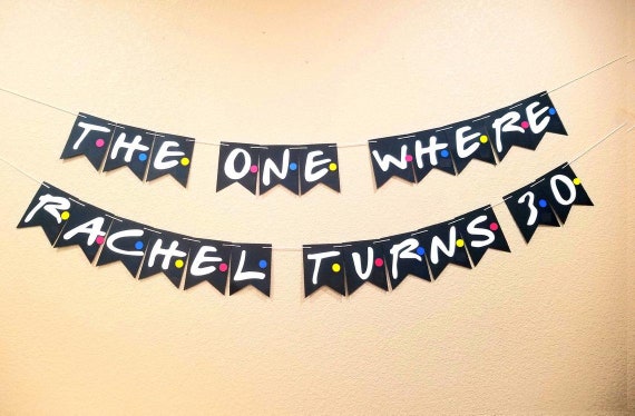 Friends Theme Banner friends Theme Birthday Banner Decor - Etsy