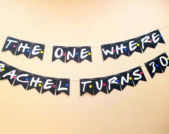 Friends Theme Banner ,friends Theme Birthday Banner Decor, Photo Prop ...