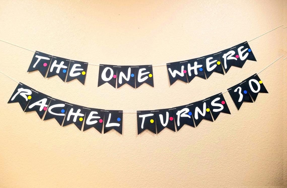 Friends Theme Banner ,friends Theme Birthday Banner Decor, Photo Prop ...
