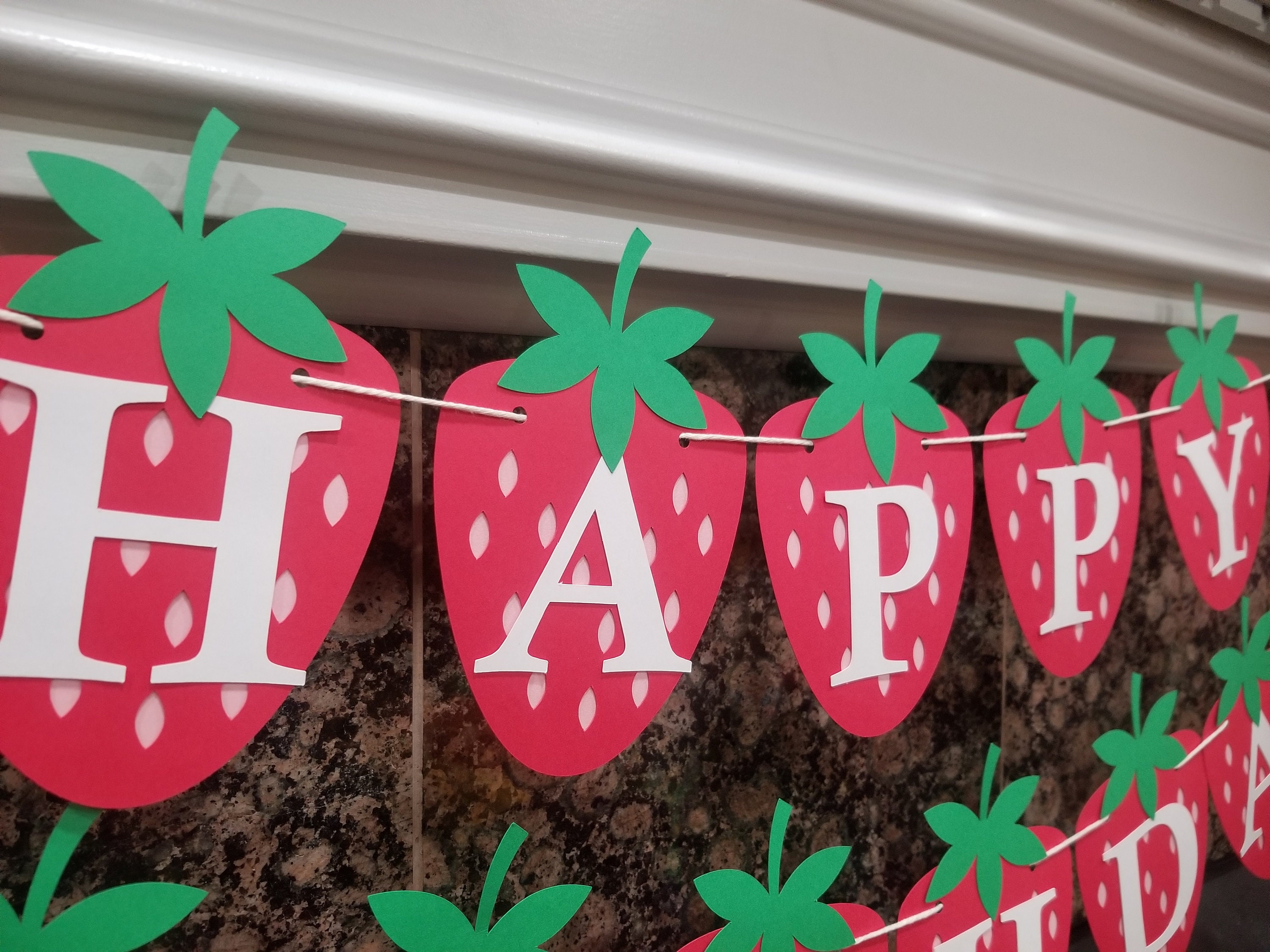 Strawberry Party Strawberry Banner Strawberry Party - Etsy