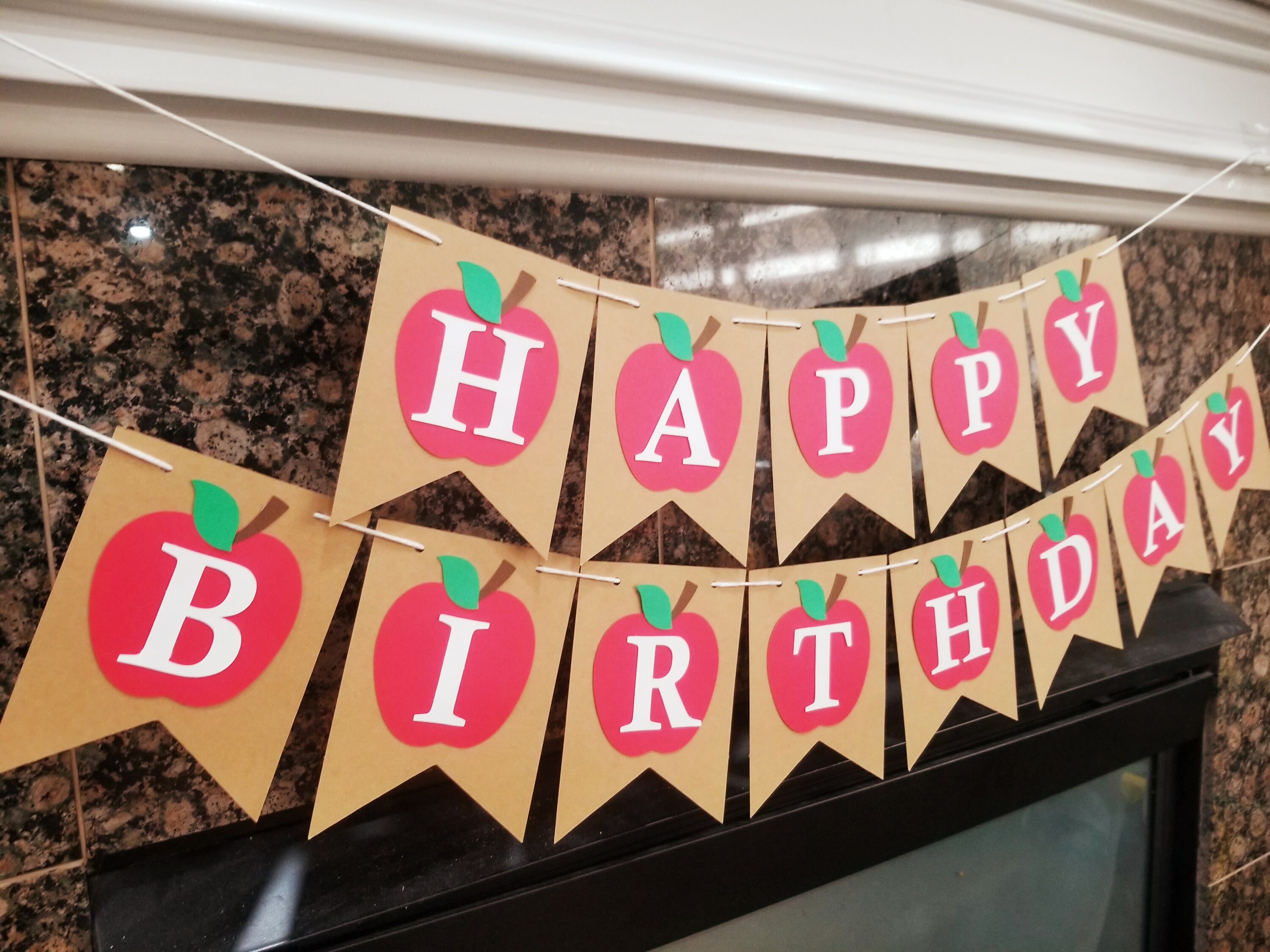 Apple Cake Smash Banner, Apple Birthday Banner, Apple of Our Eye Theme ...