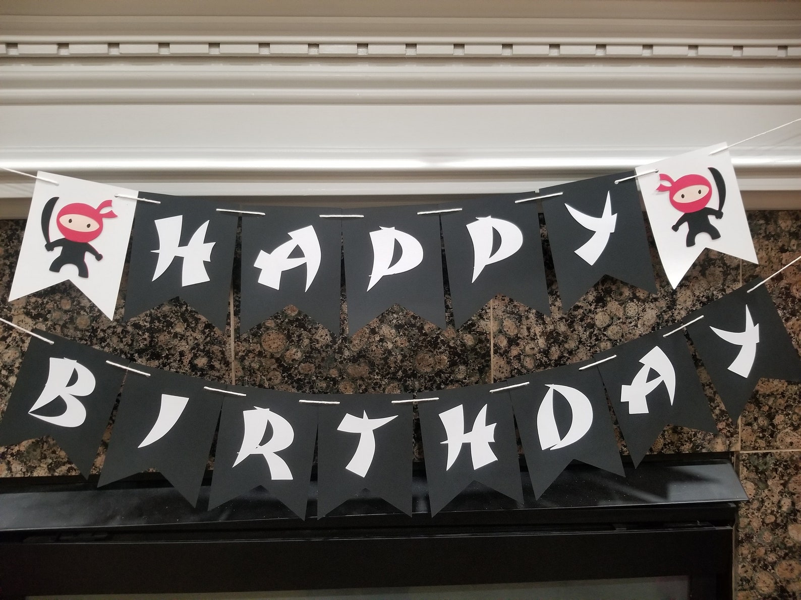 Ninja Birthday Banner Happy Birthday Banner ninja Banner - Etsy