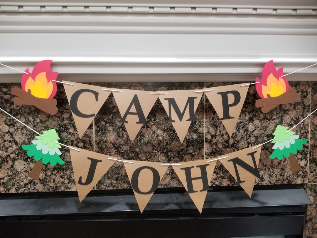 Camping Party Banner - Camping Banner Camping Party Decorations ,first ...