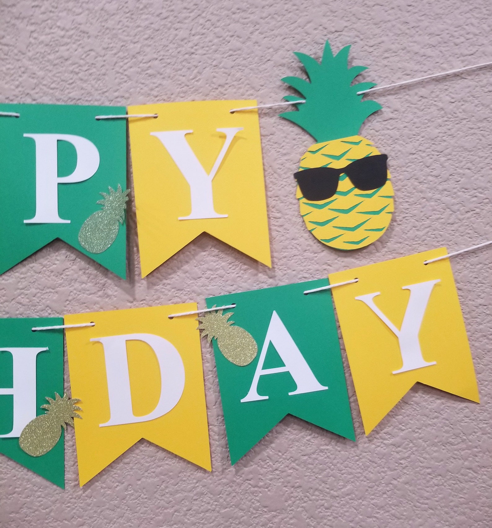 Pineapple Birthday Banner Pineapple Birthday Decor Photo | Etsy