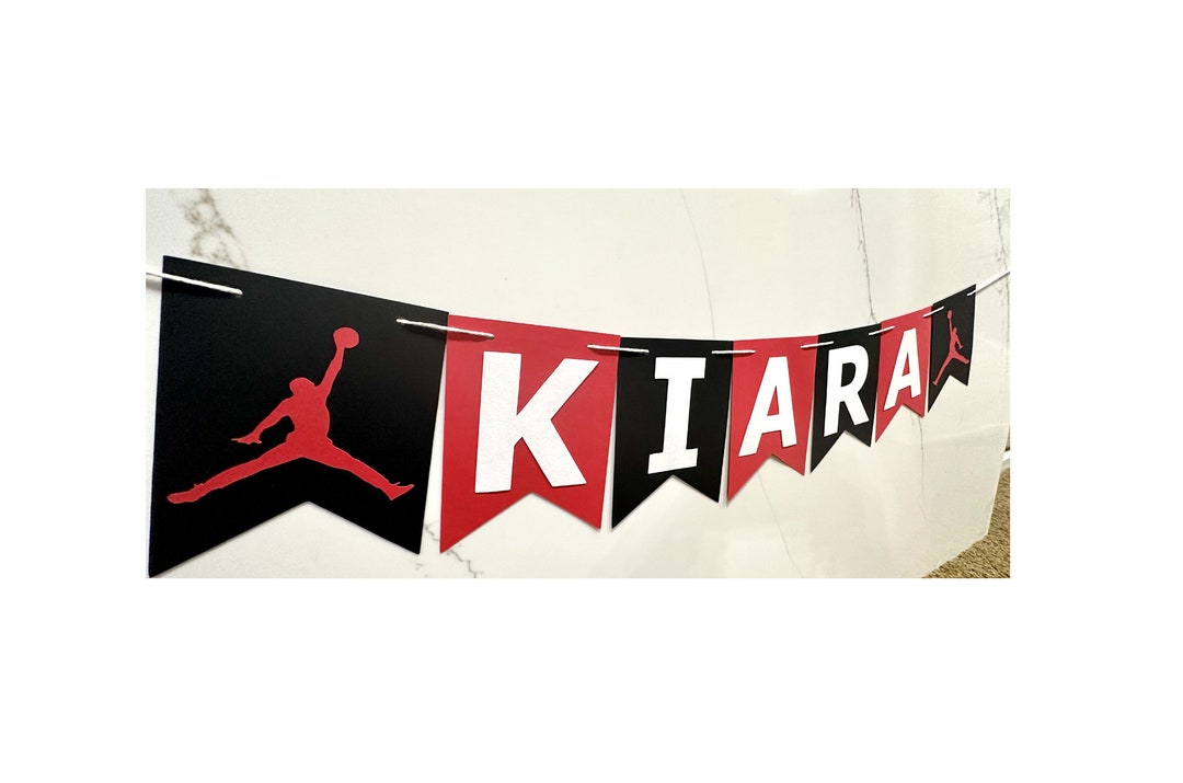 Personalized Jordan Jumpman Banner - Air Jordan Birthday Banner ...
