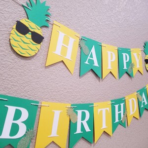 Pineapple Birthday Banner Pineapple Birthday Decor, Photo Prop ...
