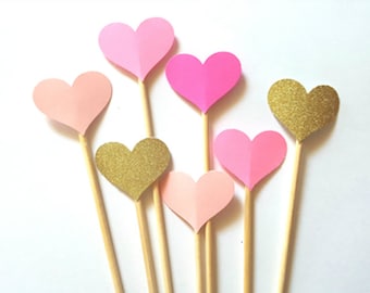 Set of 24pcs I Do HEART on 6 or 8 Skewer or Stir | Etsy