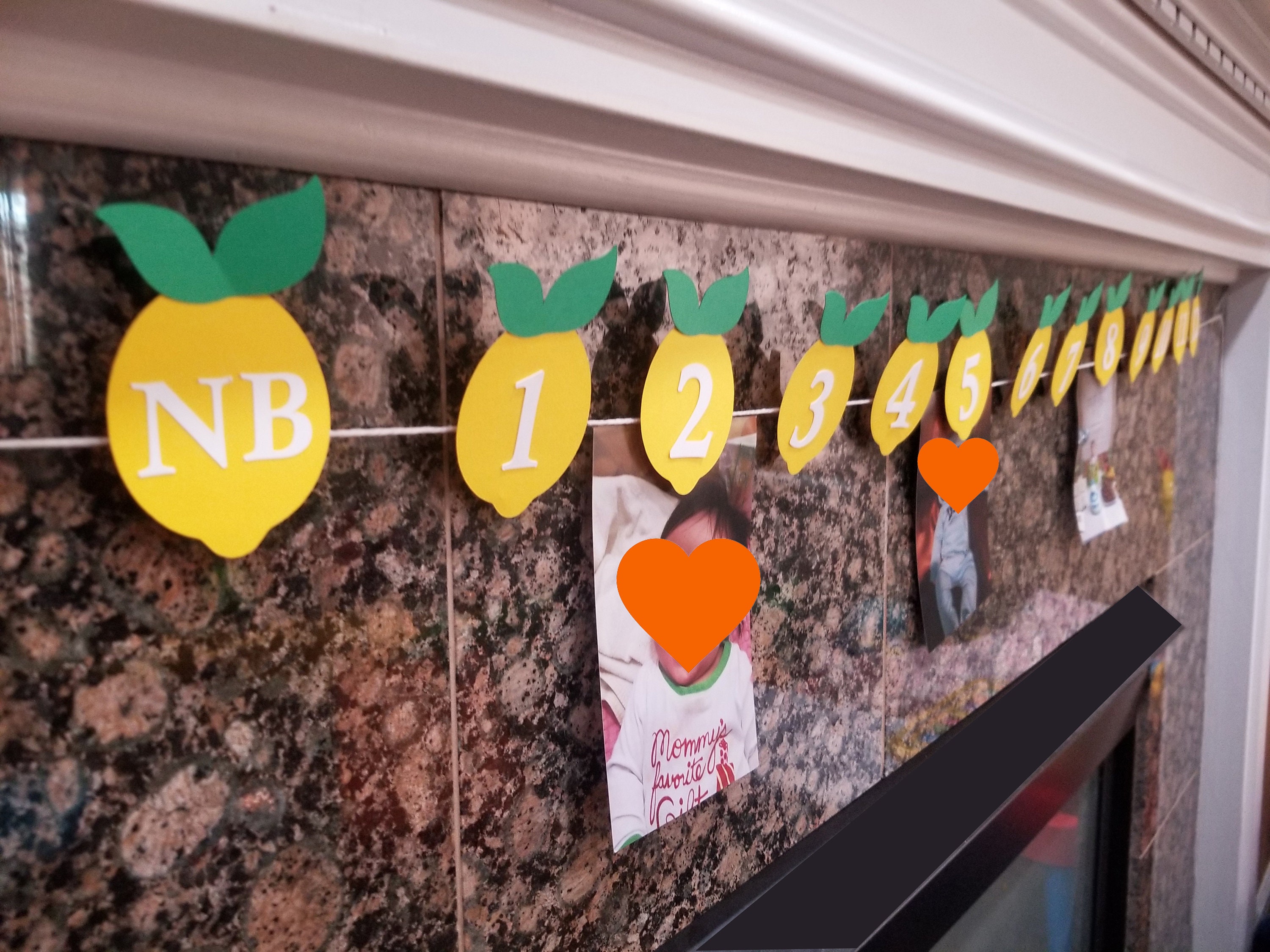 Lemon Theme Monthly Photo Banner Lemon 12 Month Photo Banner - Etsy