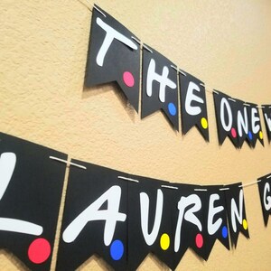 Friends Theme Banner, Friends Graduation Banner, the One Where Banner ...