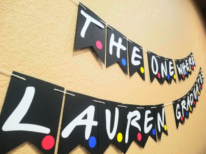 Friends Theme Banner Friends Graduation Banner the One Where - Etsy