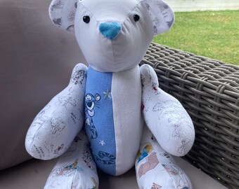 Bur Bearry Memory Bear - Etsy