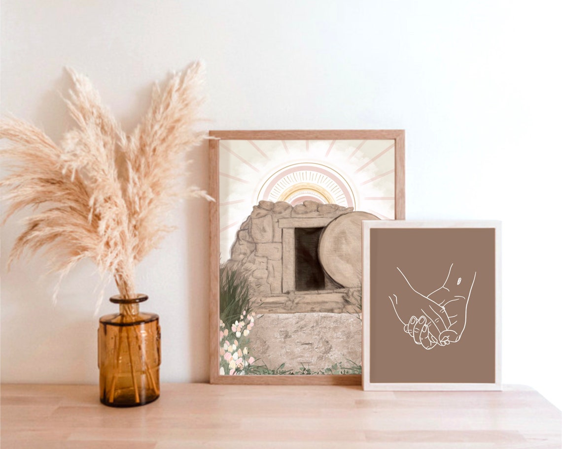 Redeeming Jesus Hand Line Art Basic Line Jesus Holding | Etsy