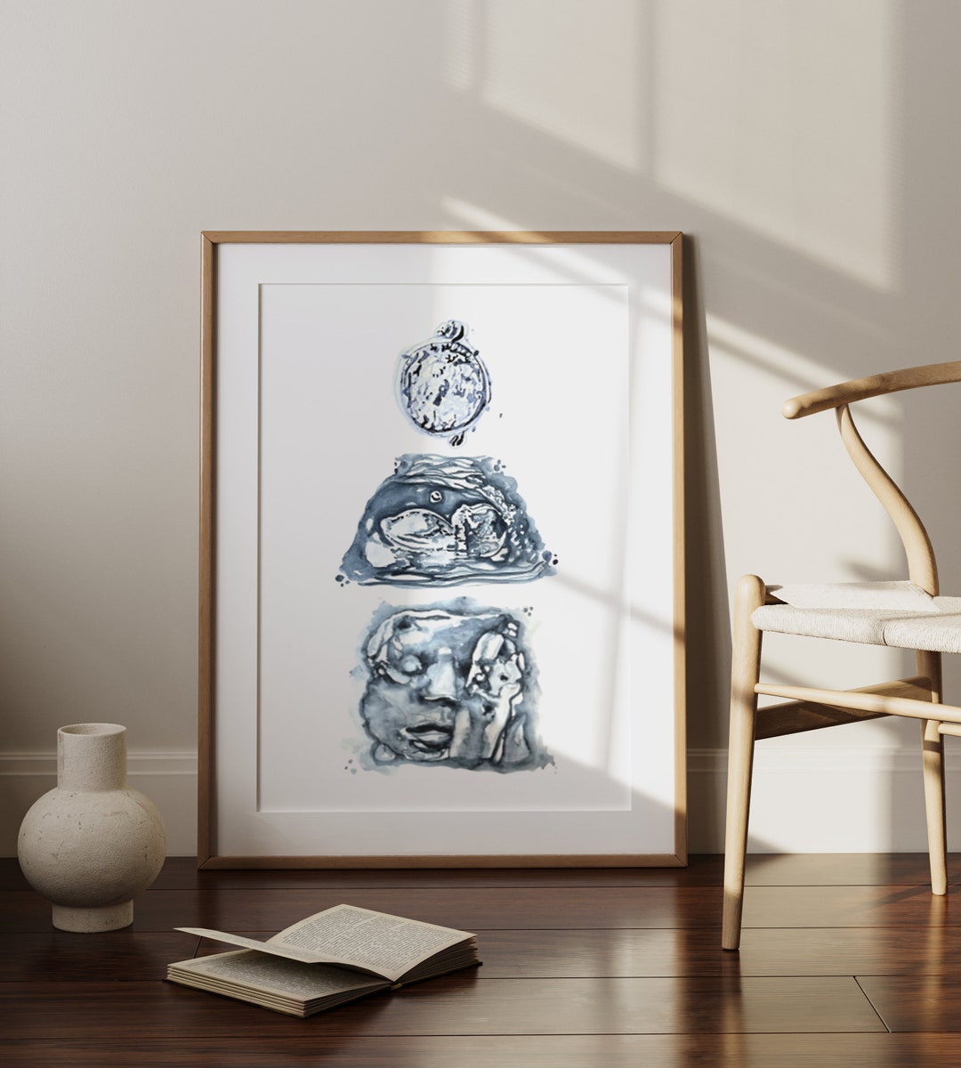 Heirloom IVF Embryo Ultrasound Watercolor Poster Painting | Embryo ...