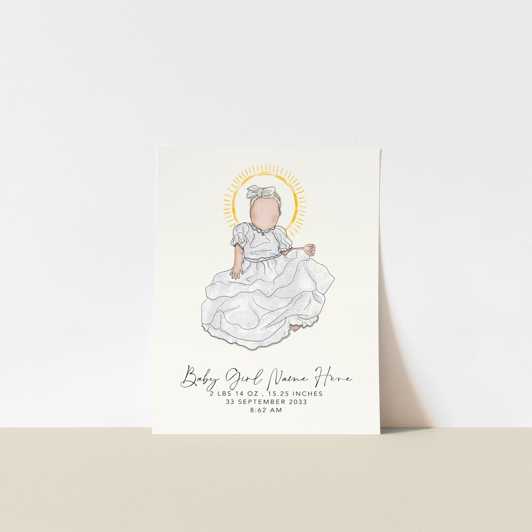 Infant Loss Portrait | Heirloom Birth Portrait | Birth Poster | Still ...