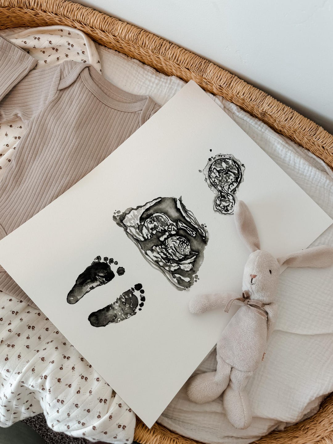 Heirloom IVF Embryo Ultrasound Watercolor Poster Painting Embryo ...