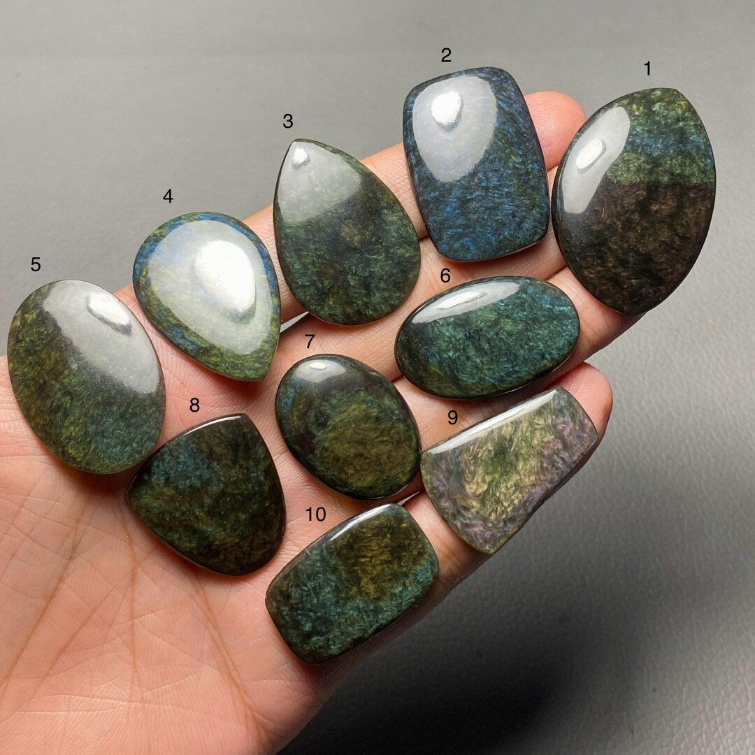 Velvet Obsidian A One Quality 100% Natural Velvet Obsidian Cabochon ...