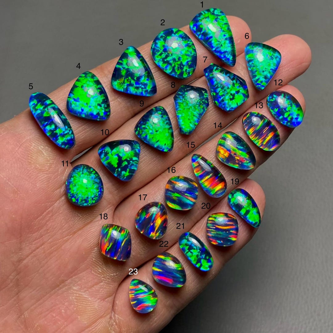 Bello Opal & Crystal Doublet A One Quality Gemstone Cabochon Loose ...