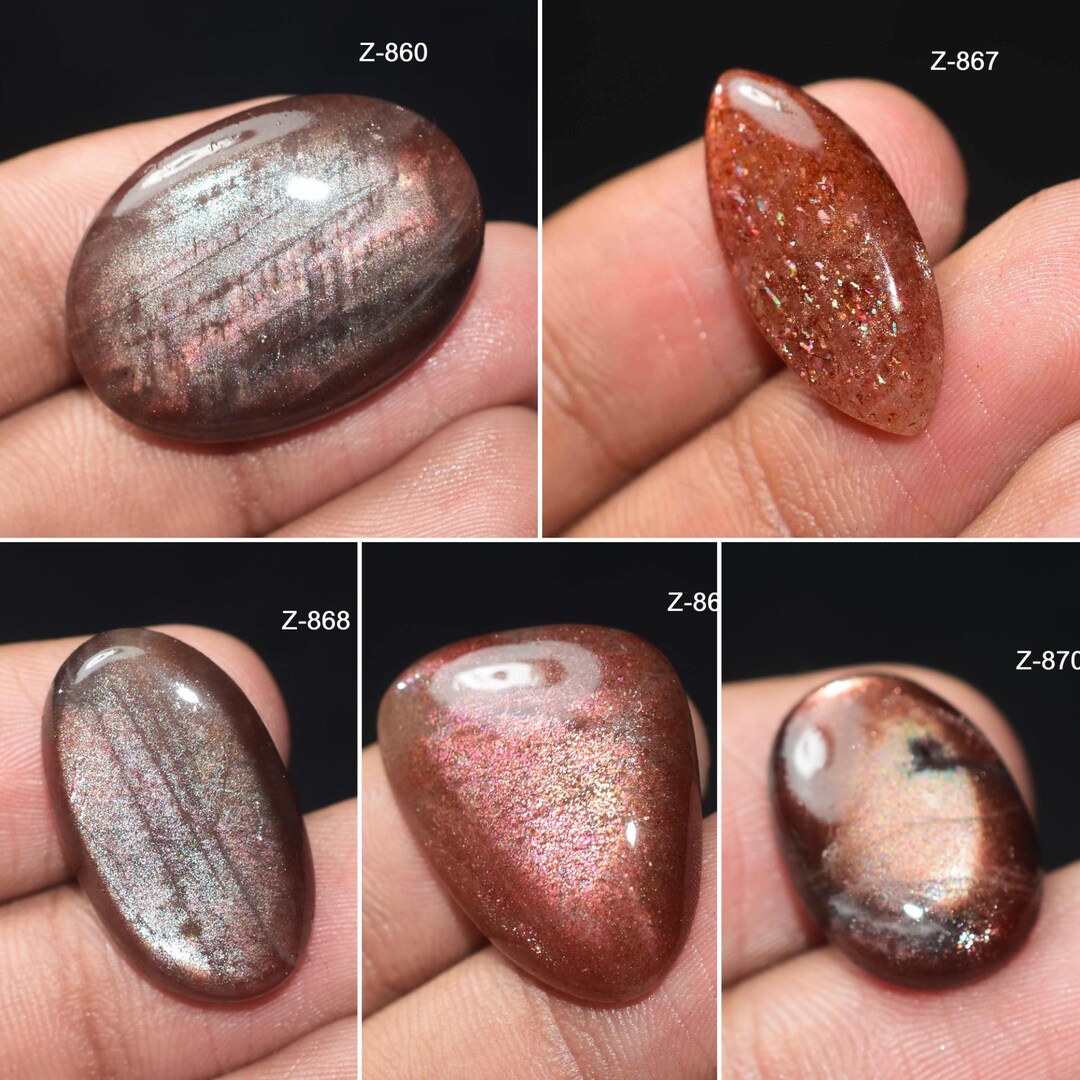 Purple Haze Sunstone A One Quality 100% Natural Sunstone Cabochon Loose ...