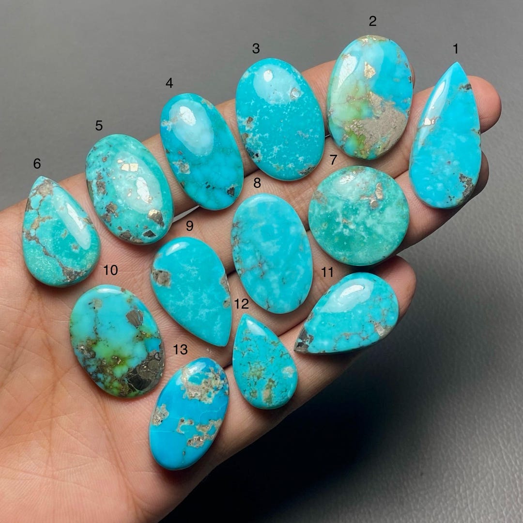 Arizona Turquoise A One Quality 100% Natural Arizona Turquoise Cabochon ...
