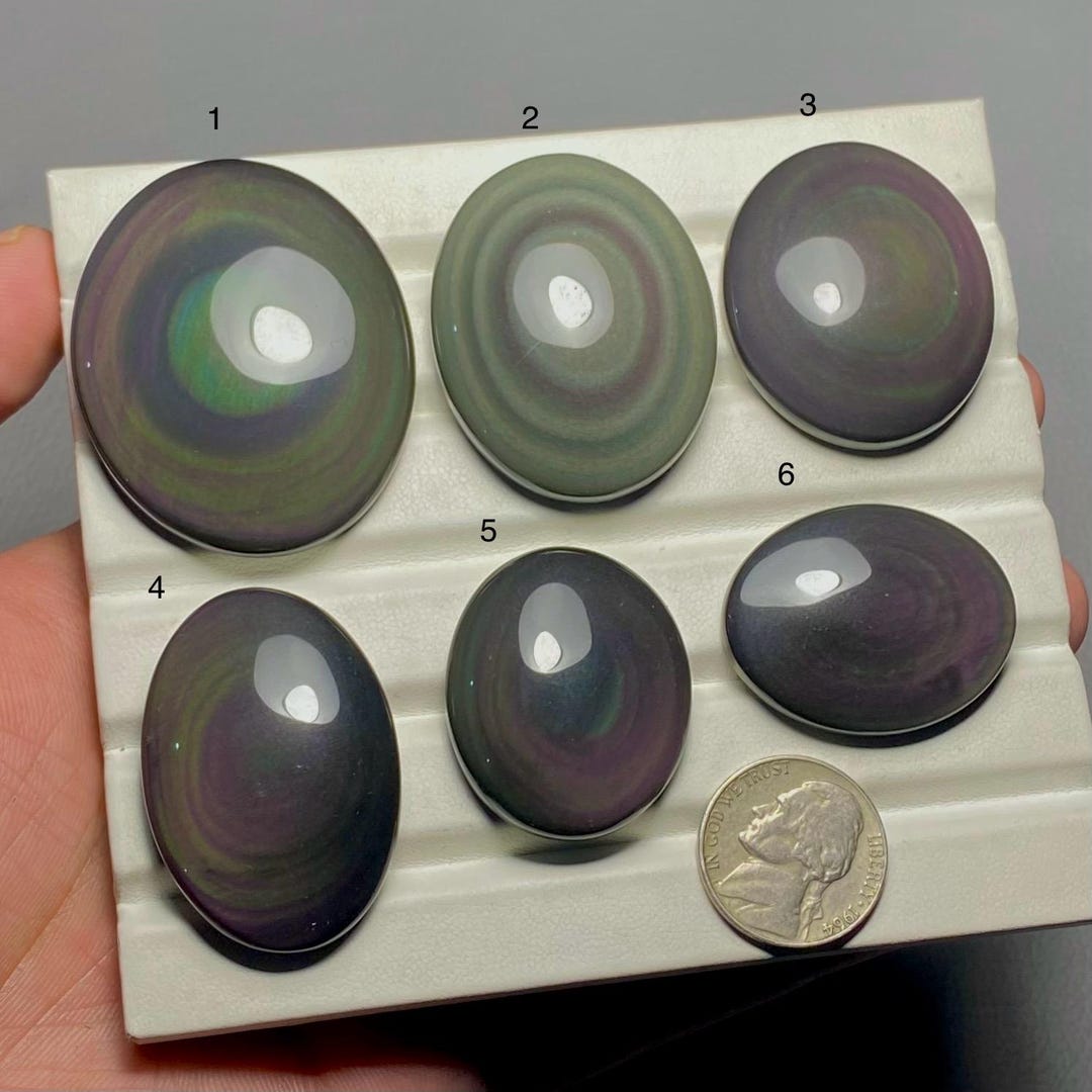 Obsidian Eye Cabochon , Unique Gemstone, Obsidian Eye for Jewelry ...