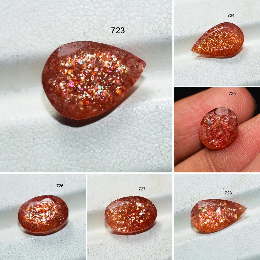 African Sunstone Cut A One Quality 100% Natural Sunstone Faceted Cut ...