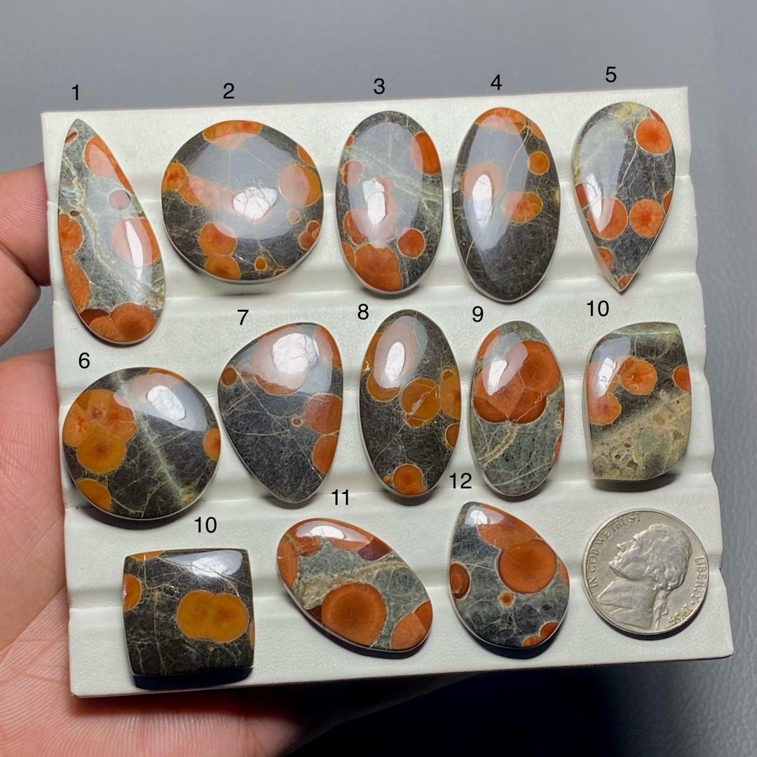 Peanut Obsidian Cabochon , Unique Gemstone, Peanut Obsidian for Jewelry ...
