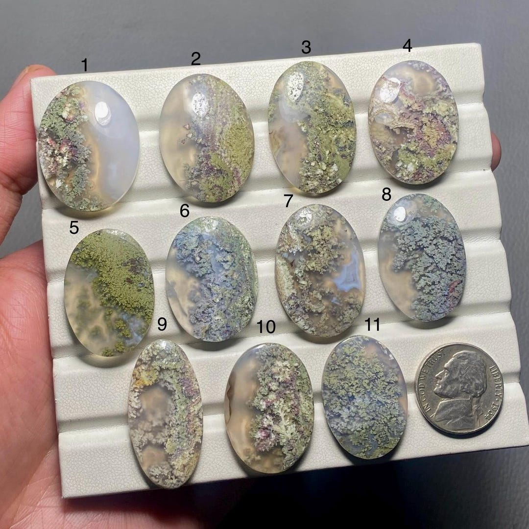 Indonesian Moss Agate A One Quality 100% Natural Indonesian Moss Agate ...