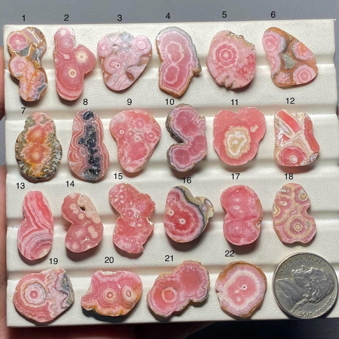 Rhodochrosite Stalactite Slice A One Quality 100% Natural Rhodochrosite ...