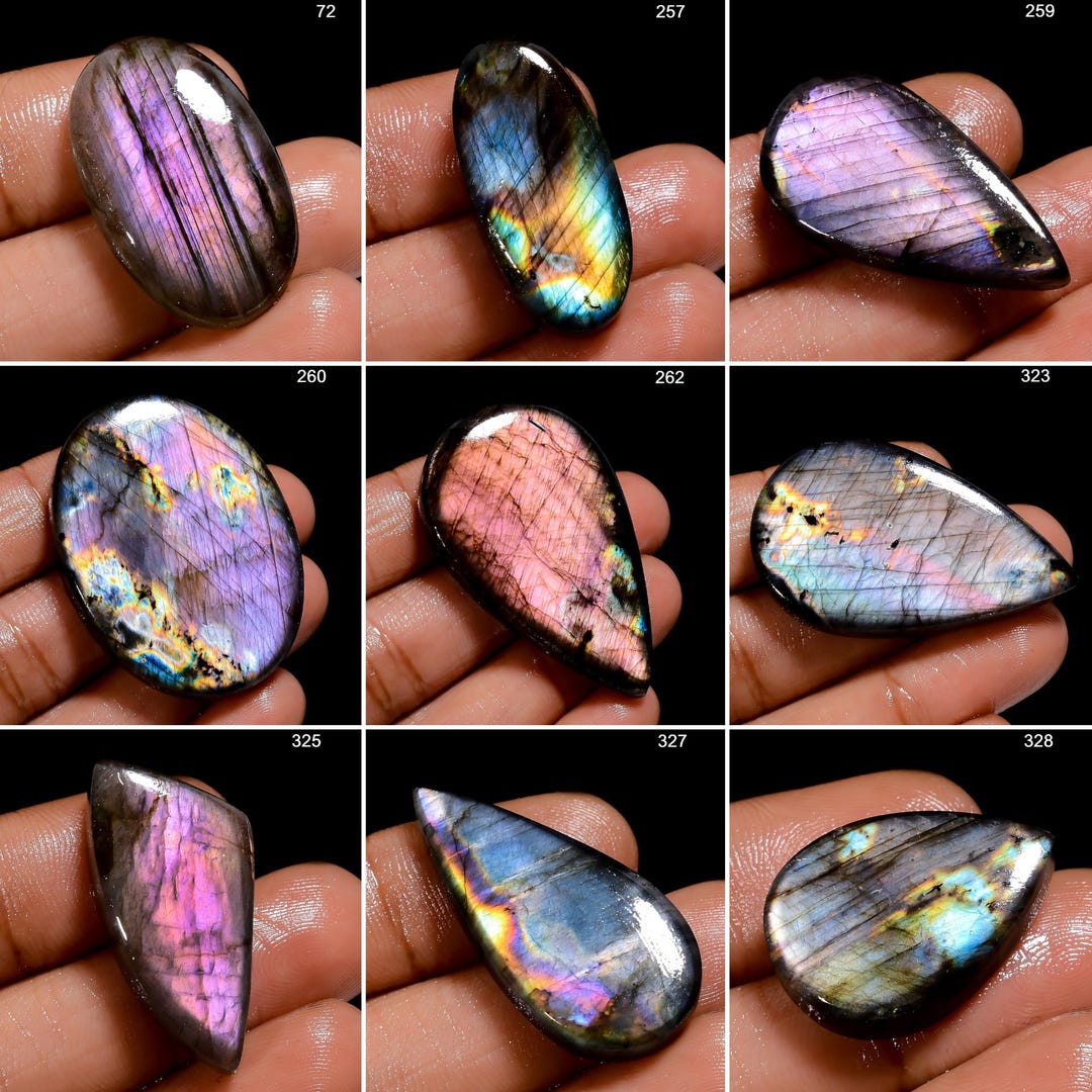 Purple Labradorite A One Quality 100% Natural Spectrolite Cabochon ...