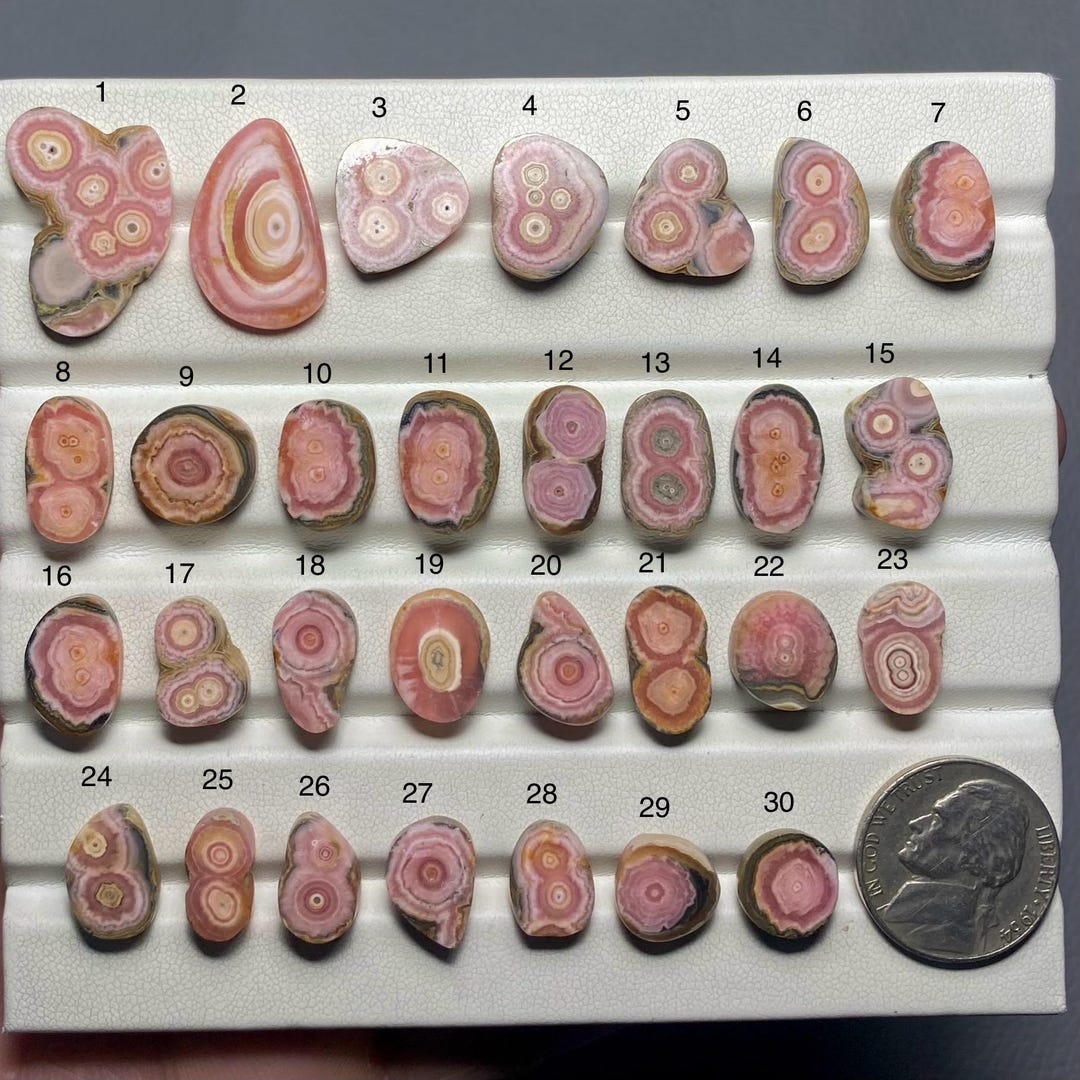 Rhodochrosite Stalactite Slice A One Quality 100% Natural Rhodochrosite ...