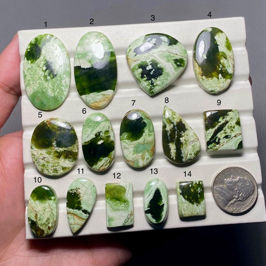 Chrome Chalcedony A One Quality 100% Natural Chrome Chalcedony Cabochon ...