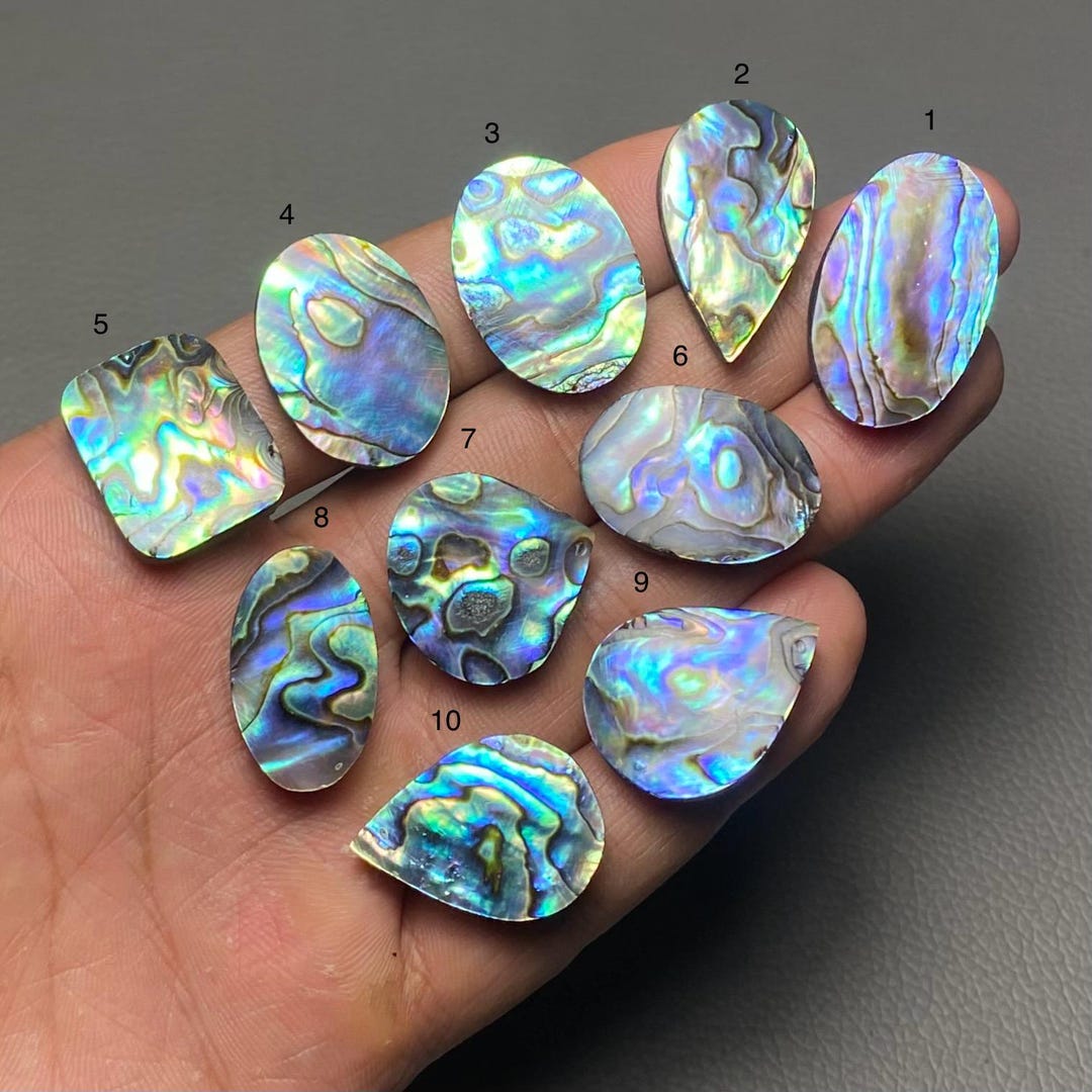Abalone Shell A One Quality 100% Natural Abalone Shell Cabochon Loose ...