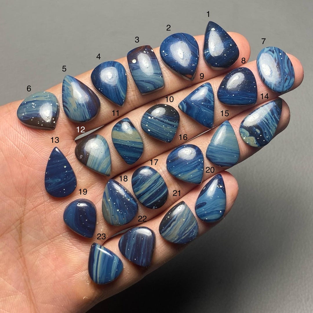 Blue Leland A One Quality Blue Leland Cabochon Loose Gemstone for ...