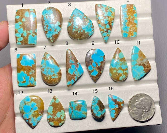 Top Quality American Turquoise Cabochon (mines No.8) , Unique Gemstone ...