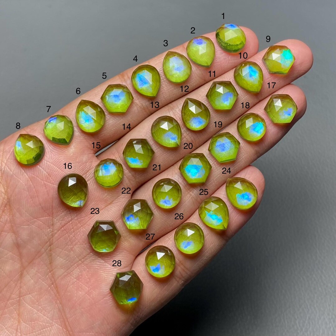 Peacock Quartz Doublet Rose Cut A One Quality Peacock Quartz Loose ...