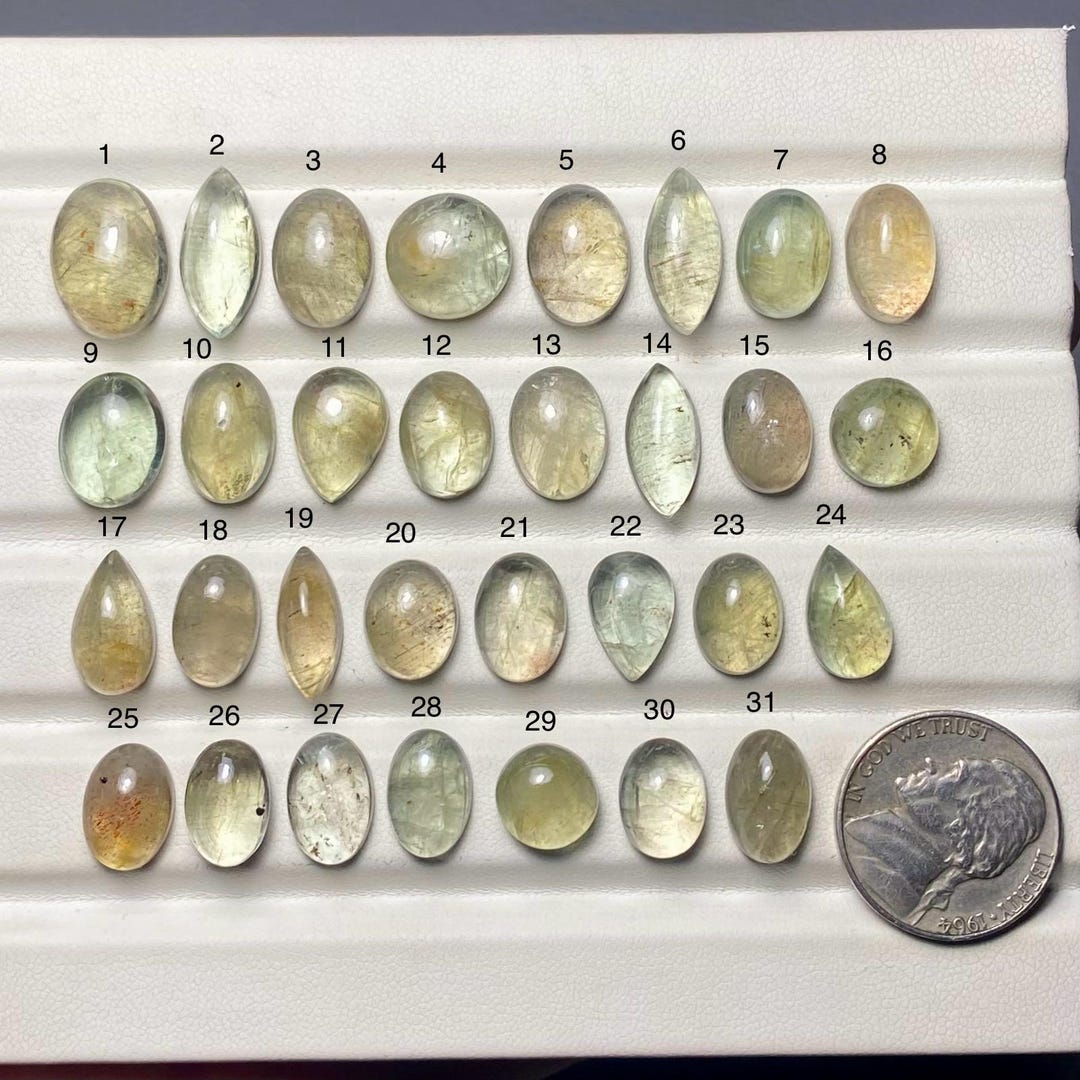 Green Tanzania Sunstone A One Quality 100% Natural Sunstone Cabochon ...