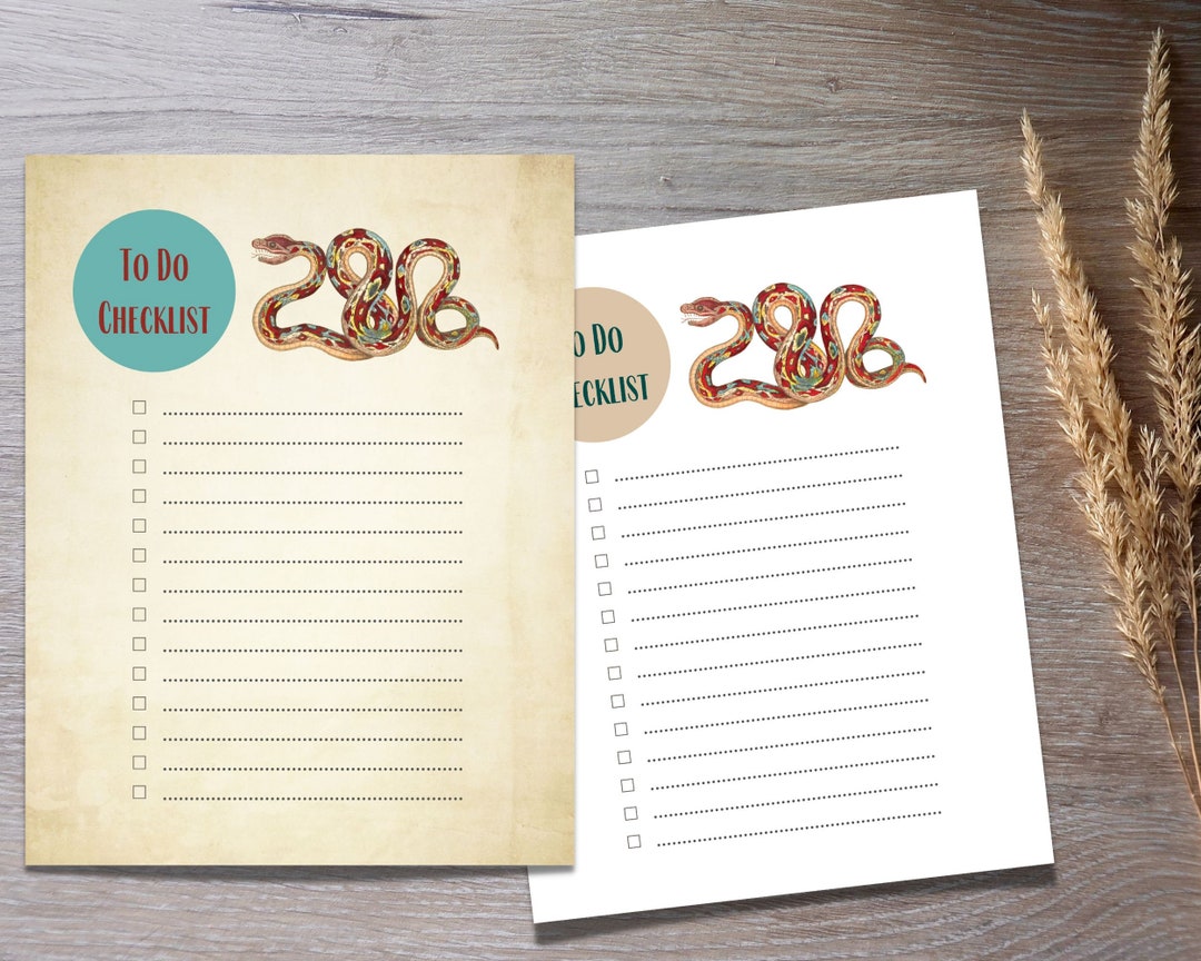 Printable Daily Planner to Do Checklist Natural History Art Print at ...