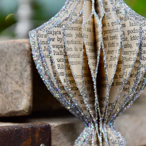 Vintage Book Paper Tree Decorations - Etsy