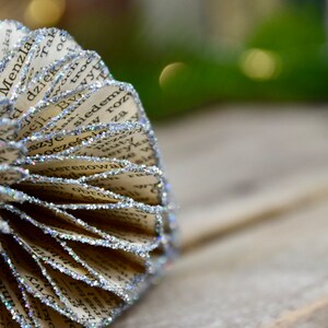 Vintage Book Paper Tree Decorations - Etsy