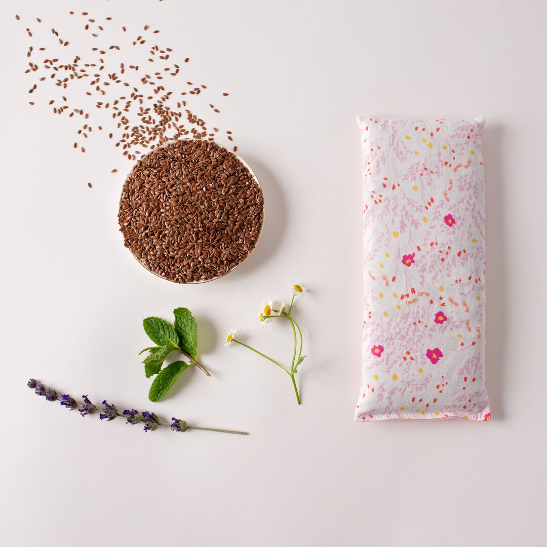 Lavender Microwavable Heating Pad, Dried Lavender Eye Pillow, Herbal ...