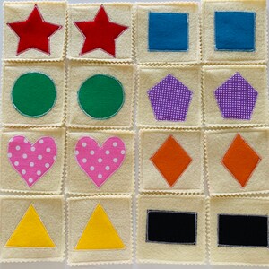 Memory Game, Matching Game, Shapes Memory Concentration Game, Colours ...