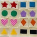 Memory Game Matching Game Shapes Memory Concentration Game - Etsy UK