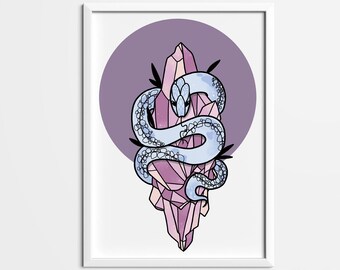 Snake drawing | Etsy
