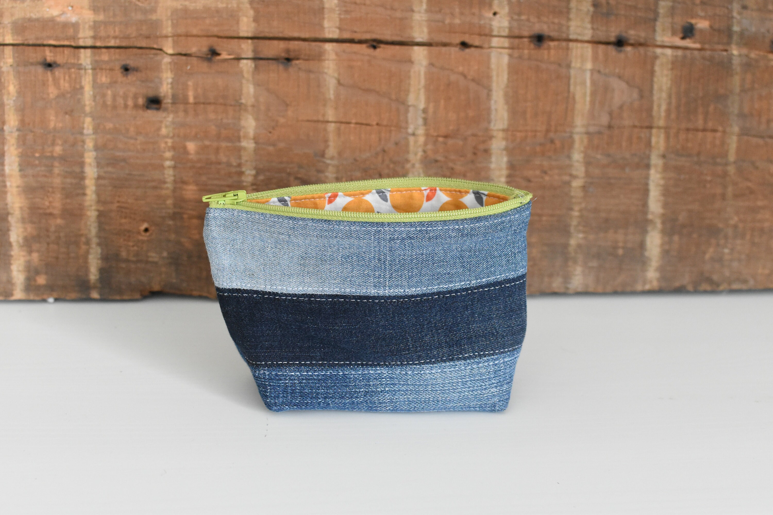 Denim Pouch // Diaper Bag Organization // Upcycled Pouch // - Etsy