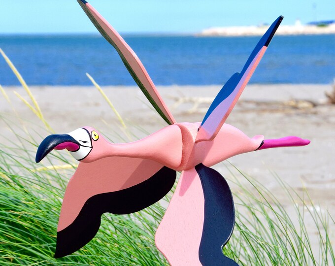 WHIRLIGIG FLAMINGO Flower Ornament - Etsy