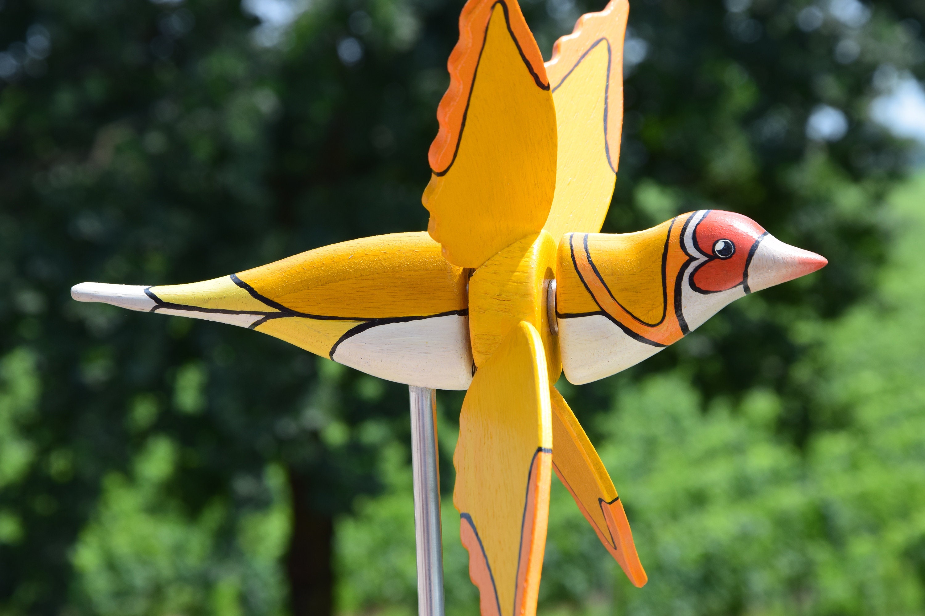 WHIRLIGIG DIAMOND of GOULD Australian Bird Garden Ornament - Etsy